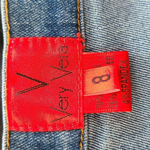 Very Vera | Jeans | 8 9s Y2k Wide Leg Capri Jeans Very Vera Embellished ...